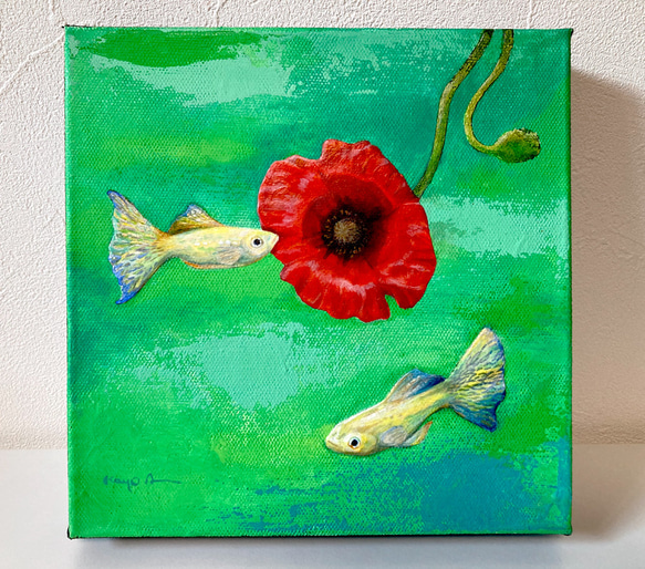 「Kiss」 [原画 / アクリル / 一点物 ] 絵画 Kayo Abe 通販 17429068｜Creema(クリーマ)