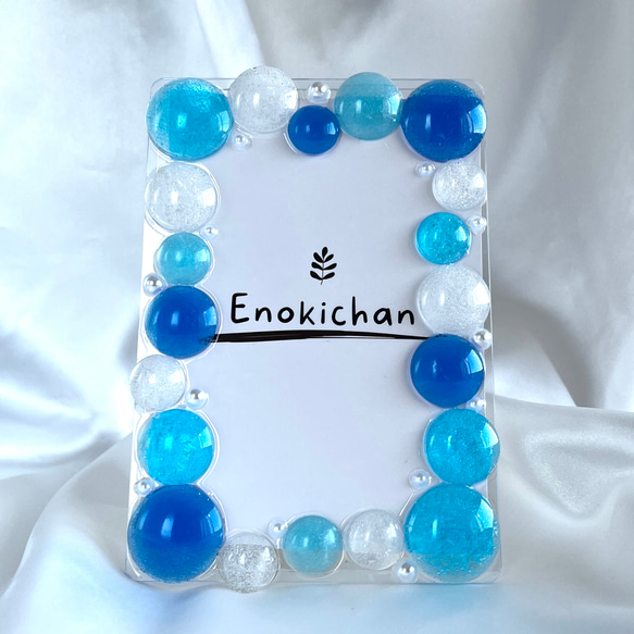 【B7】バブル(青)硬質デコケース 晴れやかブルー2024 フォトフレーム・写真立て Enokichan 通販 17442786｜Creema ...