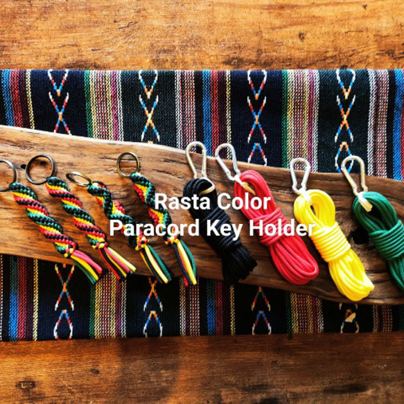 "Rasta Color ” Paracord Key Holder キーリング fuuu! 通販 17456440｜Creema(クリーマ)