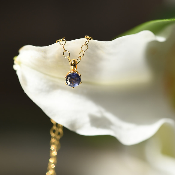 高品質アイオライトのシルバー925 / 14KGF ネックレス 天然石 シンプル 仕事 職場 通勤 [No.167] ネックレス・ペンダント Abyss 天然石アクセサリーブランド 通販 ...