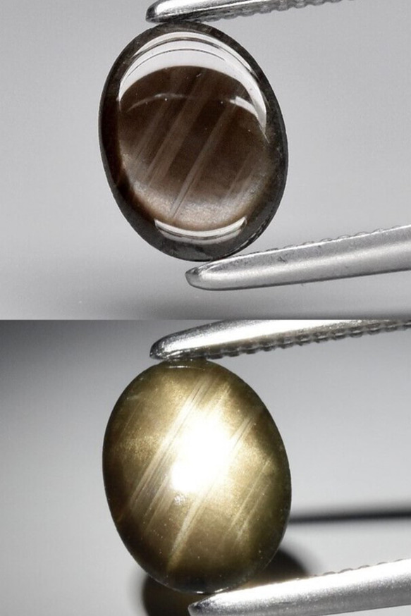 希少美レイ『フラクタルレイ☆彡』非加熱 天然 スターサファイア ルース 7.0 x 5.2mm オーバル 0.64ct 天然石 Ankicrystal 通販｜Creema(クリーマ)