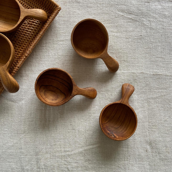 【TEAK WOOD】COFFEE SCOPE チーク 珈琲スクープ／木の道具 天然素材 カトラリー ドリップスタンド・コーヒードリッパー ...