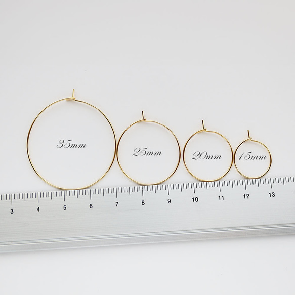 316Lサージカルステンレス フープピアス B ピアス（フープ） Trois anges 通販 17477422｜Creema(クリーマ)