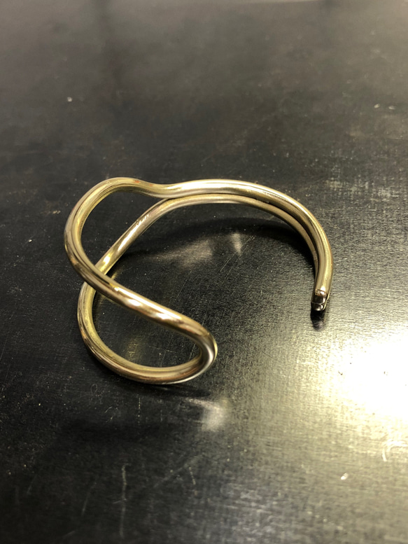 brass water drop bangle 3mm バングル ブレスレット バングル・リストバンド brass-creation 通販 17478258｜Creema(クリーマ)