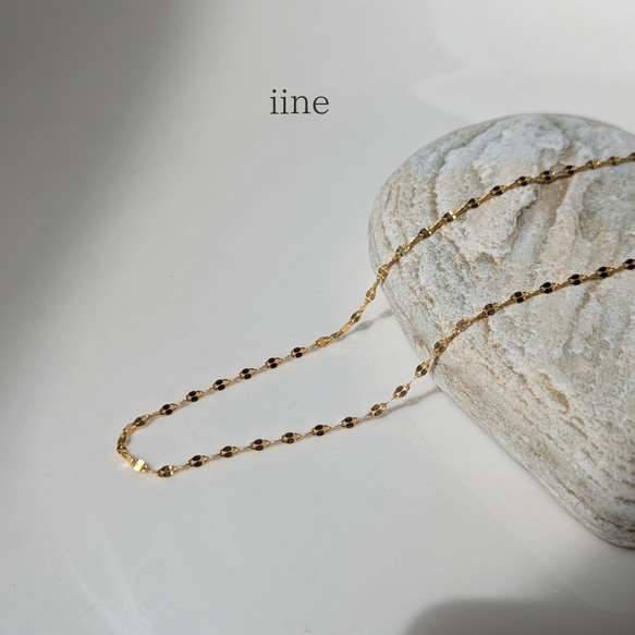 【14kgf】花びらのチェーン*まばゆいゴールド*ペタルチェーンネックレス チョーカー iine イイネ 通販 17515435｜Creema(クリーマ)