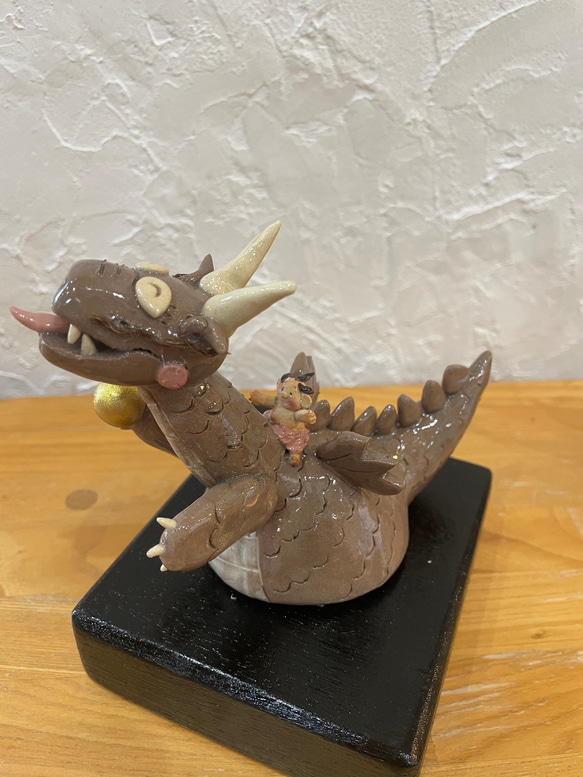 『龍の五月人形 A』 端午の節句 初節句 辰年 龍 タツ 陶器 2024 令和6年 ドラゴン 龍の子太郎 日本昔話 その他置物 TARACO ...