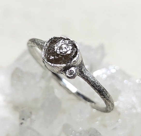 鉱物の表情 rough diamond＊925 ring 指輪・リング Roro 通販 17528646｜Creema(クリーマ)
