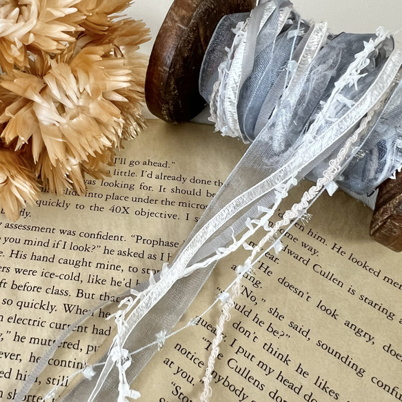 3m 引き揃え糸 オーガンジーリボン #547 糸・ミシン糸 La grace 通販 17546341｜Creema(クリーマ)