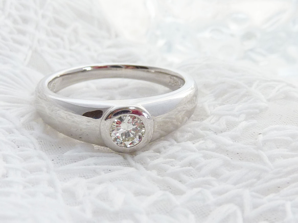 限定1点 Pt900 0.19ct ダイヤモンド リング 指輪・リング Stella 通販 17546937｜Creema(クリーマ)