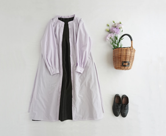 【SALE】2WAYコットンタックワンピース Lavender ワンピース Petal* 通販 17547530｜Creema(クリーマ)