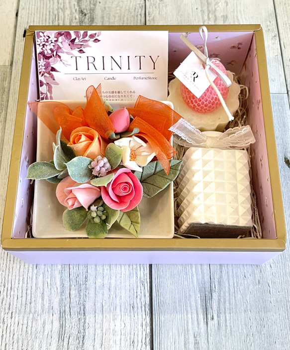 《誕生》五感を余す事なく癒すluxury box《TRINITY BOX》が誕生しました。Type《ミモザ》 アートフラワー ...