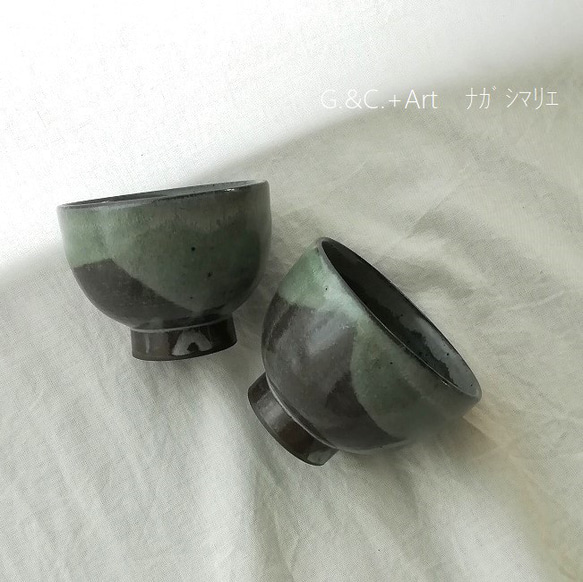 汲み出し＊1個＊コップ＊はとねずみ＊2404-12-16 湯呑み ナガシマリエ 通販 17578331｜Creema(クリーマ)