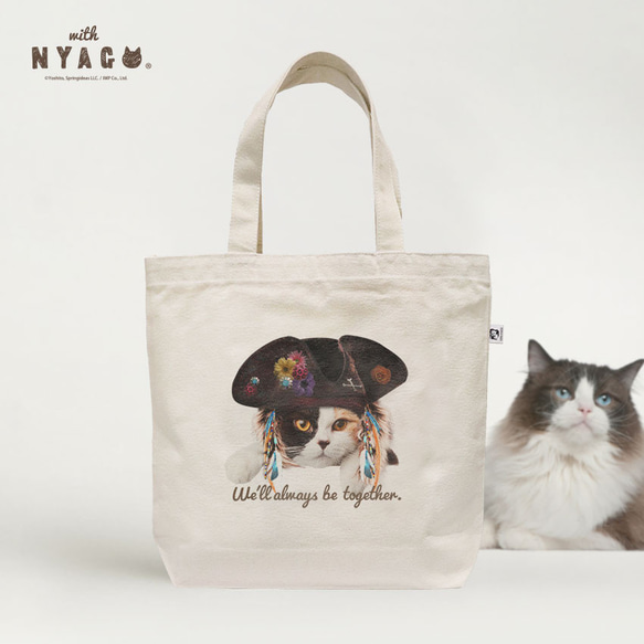 with NYAGO トートバッグ [ パイレーツ オスカー 三毛猫 1026 ] トートバッグ with NYAGOの雑貨店 通販 ...