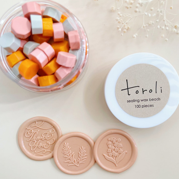 【toroli】 シーリングワックス くすみカラー 100粒入り はんこ・スタンプ トロリ 通販 17588633｜Creema(クリーマ)