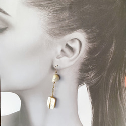 14kgf バケーションシリーズ シェル ピアス（フック・チェーン） hoaka 通販｜Creema(クリーマ)