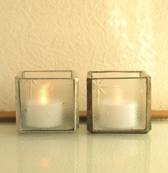 【昭和ガラス】銀河 ステンドグラス キャンドルホルダー/Galaxy Candle holder キャンドル・キャンドルホルダー 永遠と一日 通販 17619870｜Creema(クリーマ)