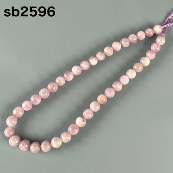 クンツァイト ABクラス 6ミリ 40個 sb2596 天然石 pinky 通販 17632745｜Creema(クリーマ)