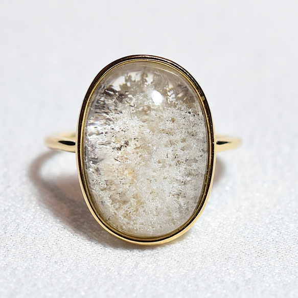 K10 White garden quartz 指輪・リング Eto.Jewelry 通販 17646770｜Creema(クリーマ)