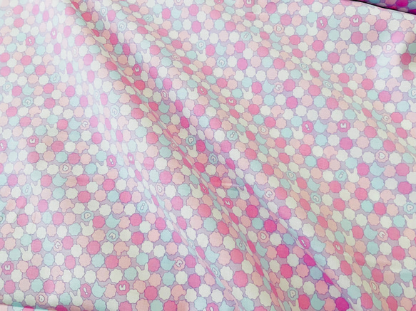 動物と花のドット パープル地パステル puni puni candy こんぺいとう 生地 Hirondelle et Ruby 通販 ...