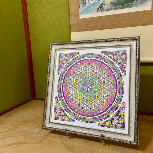 高い素材】 神聖幾何学アート【永遠色の光5】 絵画 kitatik 通販 高い素材】 神聖幾何学アート【永遠色の光5】 絵画 kitatik 通販