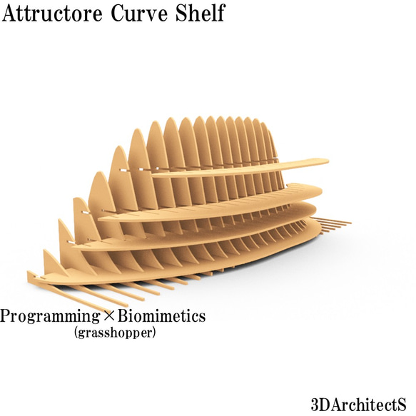 送料無料Attractor Curve Shelf 棚・シェルフ・ラック 合同会社3Darchitects 通販 17666707 ...