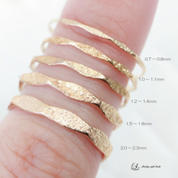 06 超極細 キラキラ多面リング 14kgf／ゴールド 華奢 アレルギー対応 ピンキー 0号以下 つけっぱなし 指輪・リング Jewelry craft.sachi 通販 17687003 ...