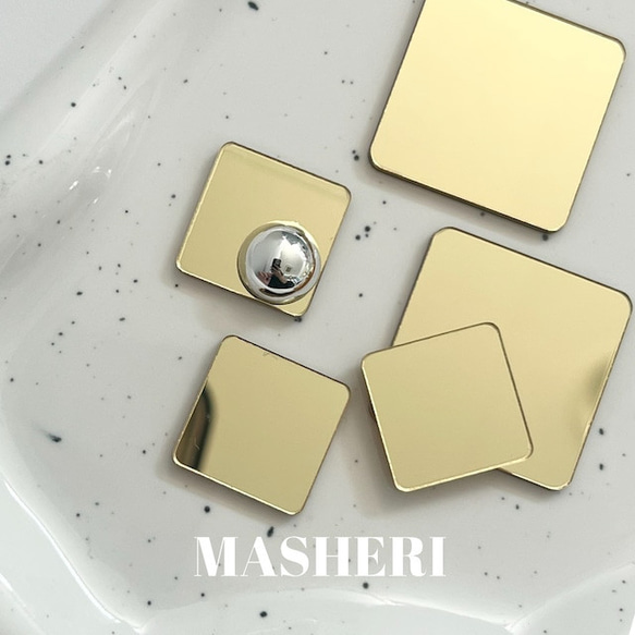 シャンパンゴールド⬜︎スクエア F103 その他素材 MASHERI parts shop 通販 17690633｜Creema(クリーマ)