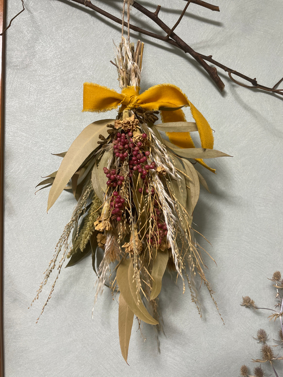 dried flower swag スワッグ upis 通販 17692627｜Creema(クリーマ)