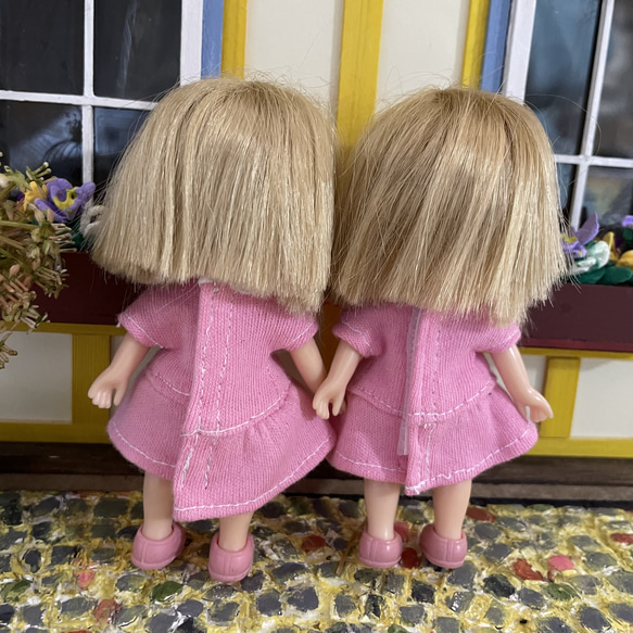 M2412 ミキちゃんマキちゃん ハンドメイド 服 襟レース ピンクワンピース おもちゃ・人形 lilicca 通販 17697542 ...