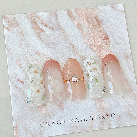 【販売休止中→9月再開予定です♡】美人Luxuryネイルチップ【セレブライン】 ネイルチップ（つけ爪） GRACE NAIL TOKYO 通販 ...