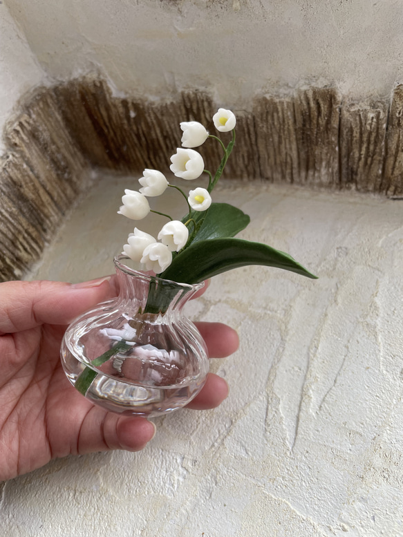 Hujiko様全然 【粘土のお花】すずらん アートフラワー petit bonheur プチボヌール 通販｜Creema(クリーマ) 17700291