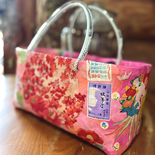 はいからさんの一閑張りかごバスケット シノワズリとレトロ はいからさんの一閑張りかごバスケット シノワズリとレトロ