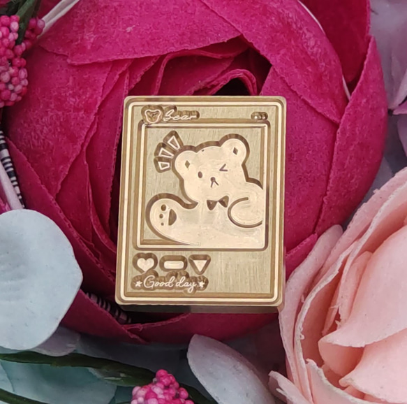 シーリングスタンプ ヘッド クマのSNS DIYパーツ Y2factory(稲城みかん) 通販｜Creema(クリーマ) 17705988