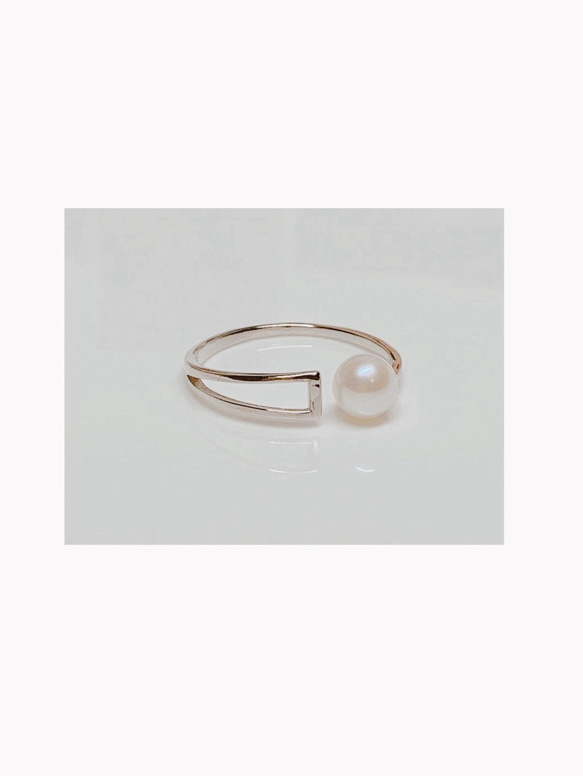 ＊silver925淡水パールリング＊フリーサイズ ︎パール5〜5.5mm ︎受注後作成 ︎オーダーメイド ︎オープン 指輪・リング Claire.2020 通販 17711548 ...