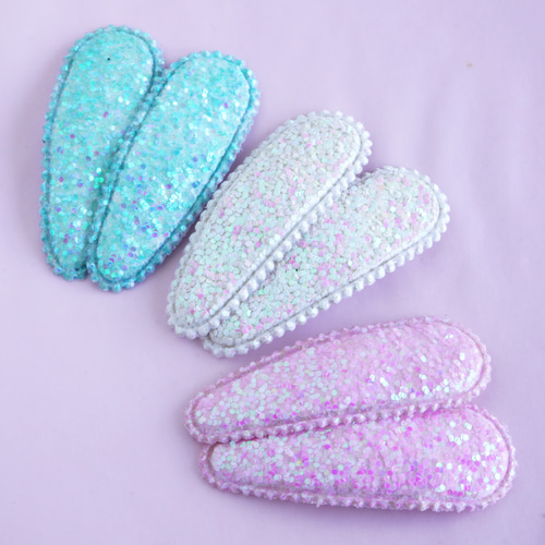 6個】パッチンピン キラキラカバー 5cm 3色 6個入り ヘアピン 6個】パッチンピン キラキラカバー 5cm 3色 6個入り ヘアピン