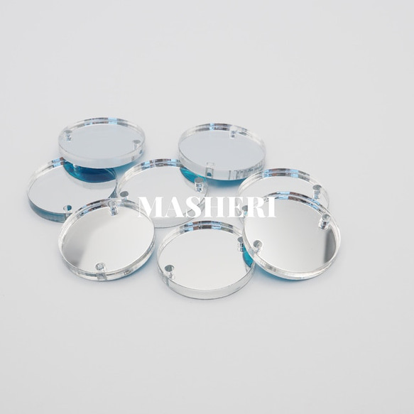 8p ミラー 穴2つあり G048 その他素材 MASHERI parts shop 通販 17755191｜Creema(クリーマ)