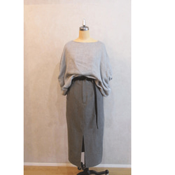 型紙/telitea/縫い代付き/カット済み/5～17号/裏地無/ハイウエストフロントスリットスカート（SK-0506) ロングスカート ...