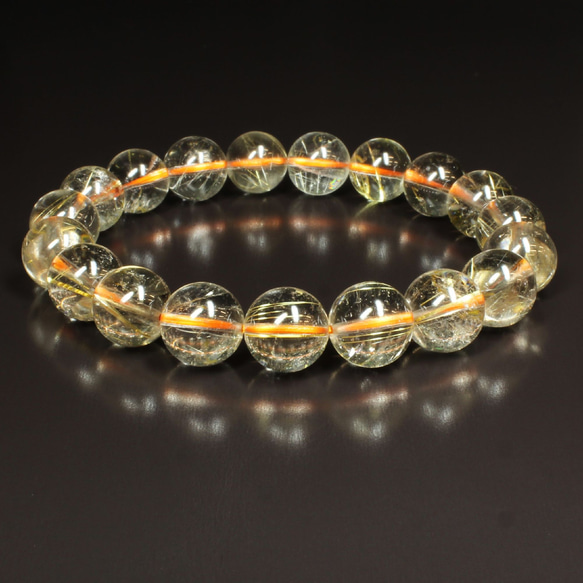 【人脈を培うエネルギー】11ミリ 一点物 ゴールドルチル ブレスレット 32g SGR38 作品動画あり ギフトセット ブレスレット ...