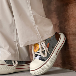 24夏はデニム頭スニーカー・男女パン厚底カジュアルシューズ W390 シューズ・靴（メンズ） Dad Shoes 通販 17777470｜Creema(クリーマ)