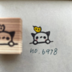 スタンプ No. 6978猫と小鳥 はんこ・スタンプ fuu 通販 17782015｜Creema(クリーマ)