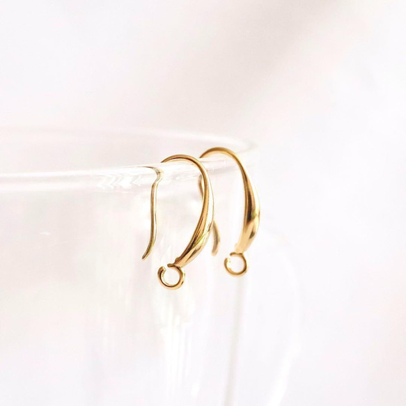 新入荷 高品質 14kgf ぷっくりフレンチフックピアス 5ペア10個 その他素材 coco's cotton 14kgf 通販｜Creema(クリーマ) 17790307