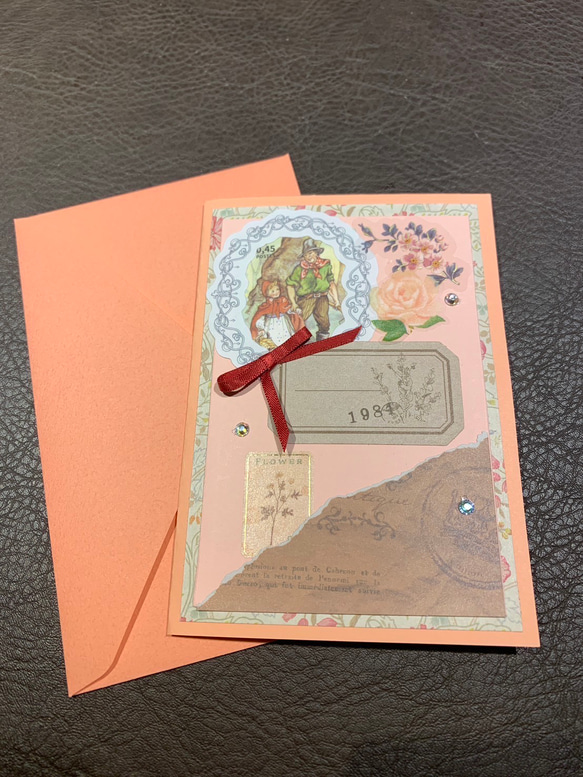 【送料込み！】コラージュグリーティングカード メッセージカード La maison du lapin 通販 17801595｜Creema(クリーマ)