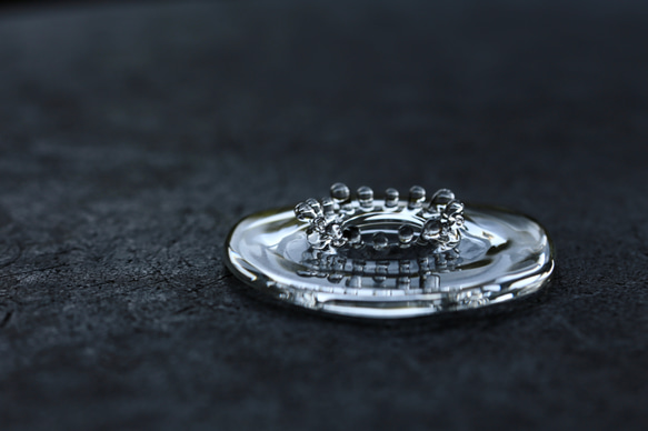 【現品】歪 -ibitsu- 20g 水冠 -watercrown- Art object 246_12 立体・オブジェ ウルグルグラス｜岡本 ...