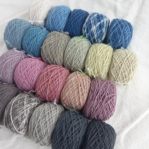 太糸/ 全色22個セット/ 草木染め綿糸/ 太さ1mm 10g/ 刺繍糸 太糸/ 全色22個セット/ 草木染め綿糸/ 太さ1mm 10g/ 刺繍糸