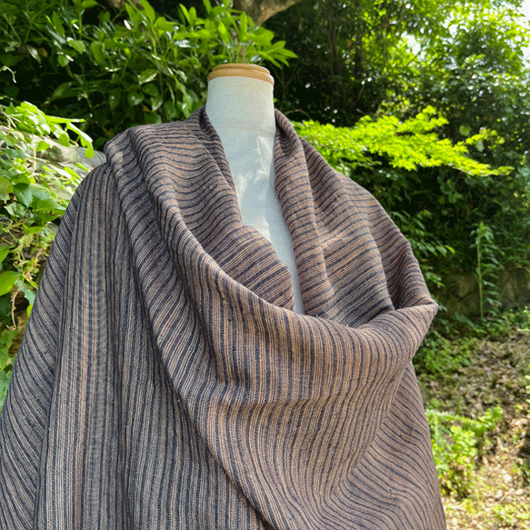 柿渋染め播州織生地K24059 生地 布一途 通販｜Creema(クリーマ) 17810716