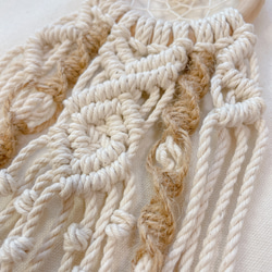 マクラメドリームキャッチャー/マクラメタペストリー/西海岸インテリア/シェル/ウッドリング タペストリー・壁掛け ameri macrame 通販 17816086｜Creema(クリーマ)