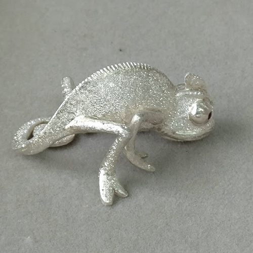 カメレオン シルバー 置物 モチーフ silver925 爬虫類 かわいい カメレオン シルバー 置物 モチーフ silver925 爬虫類 かわいい