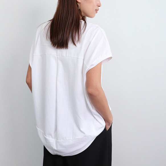 体のラインを拾わない ドルマンスリーブT ホワイト 0517WH Tシャツ SWiMMY Clothing 通販｜Creema(クリーマ) 17841196
