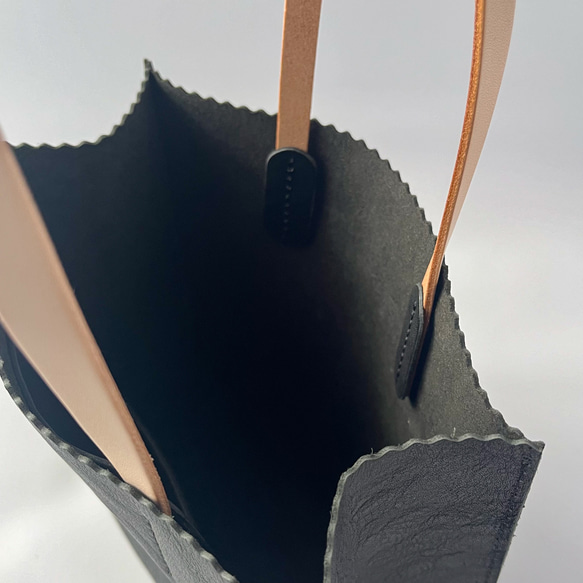 レザーショッパー(カラー：ブラック) トートバッグ ROKU ロク 通販 17866280｜Creema(クリーマ)