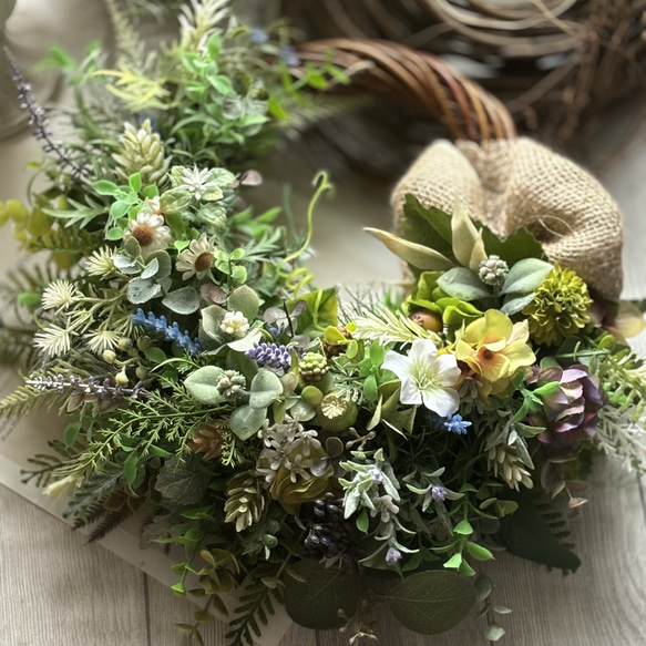 アーティフィシャルグリーンのリース リース buhimaru 通販 17869476｜Creema(クリーマ)